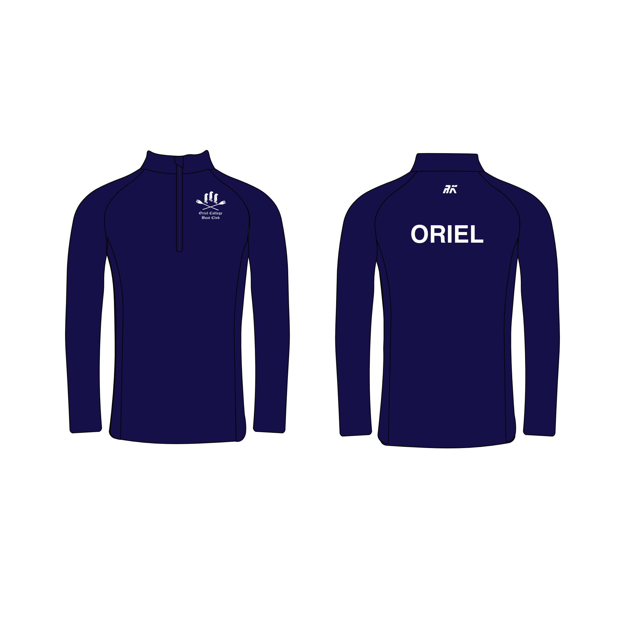 Oriel College Boat Club Oxford Training Performance Q-zip